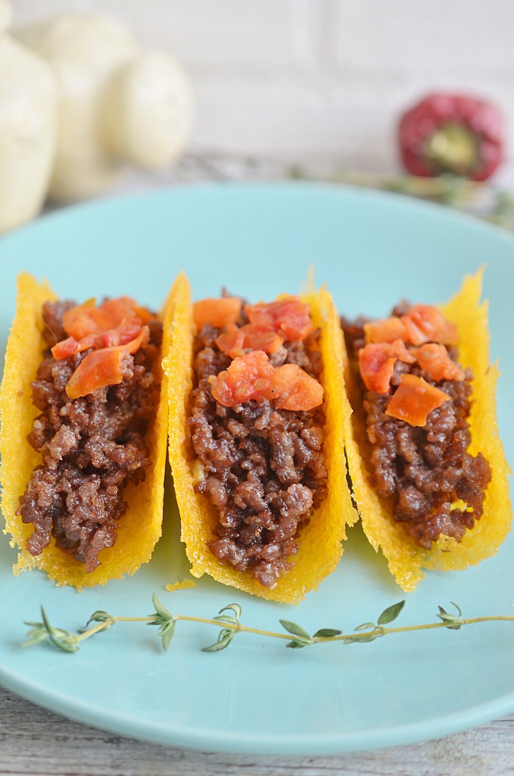 1-Ingredient Cheese Taco Shells - Ditch the Wheat