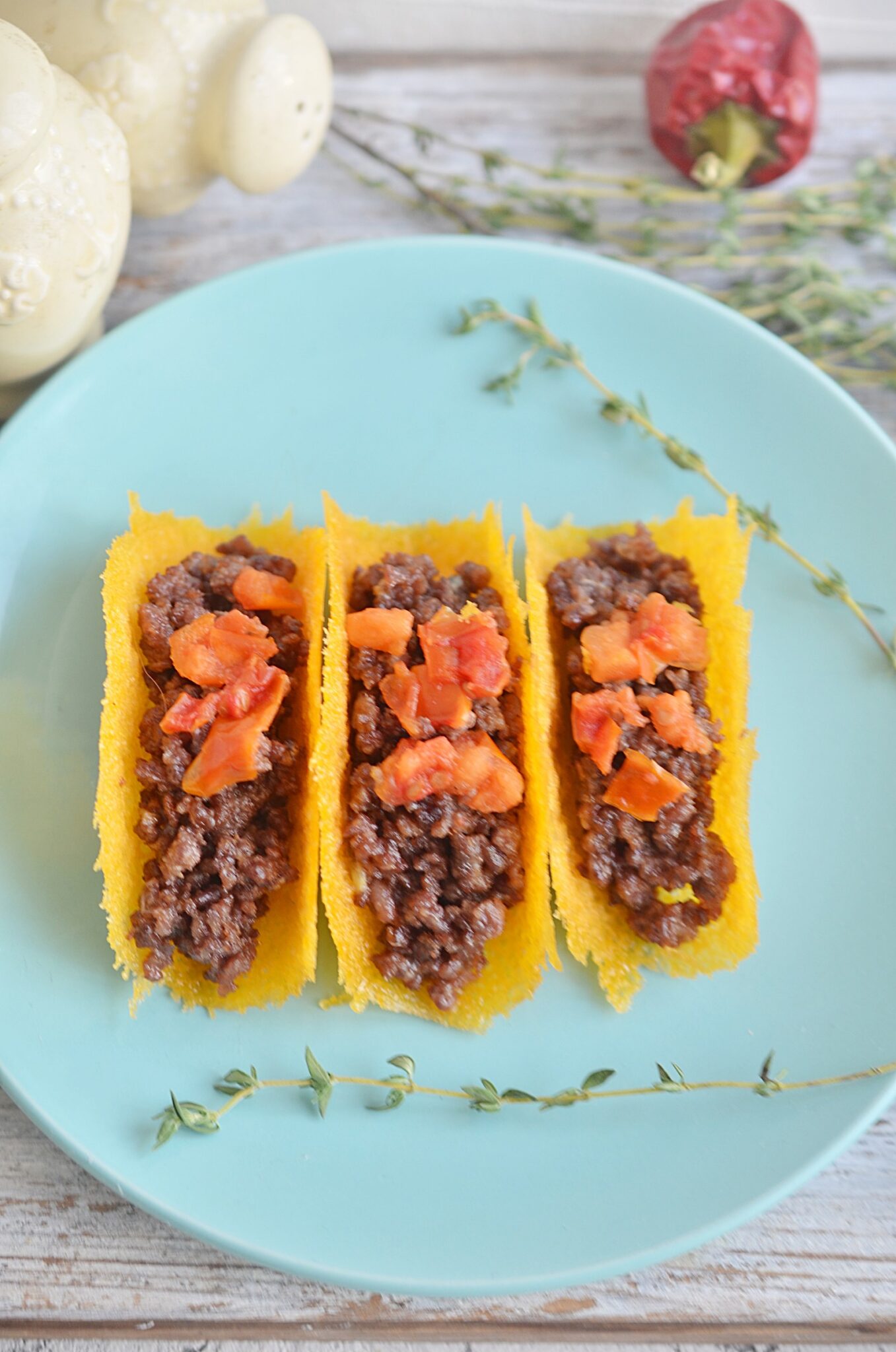 1-Ingredient Cheese Taco Shells - Ditch the Wheat