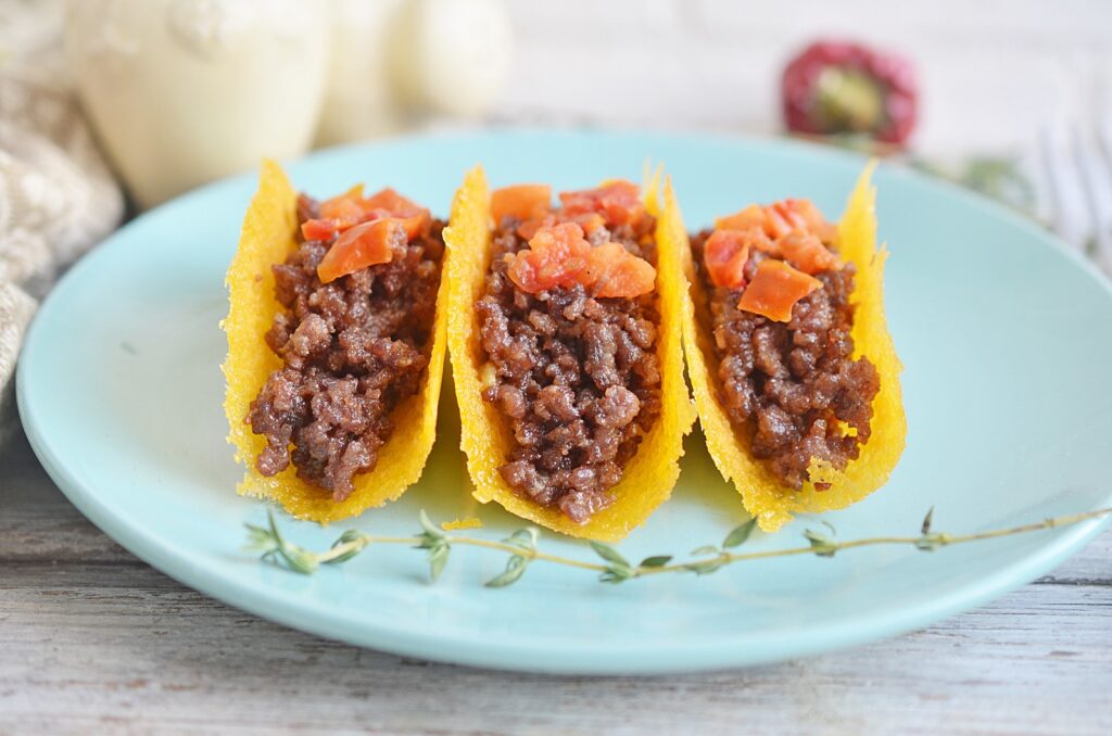 1-Ingredient Cheese Taco Shells - Ditch the Wheat